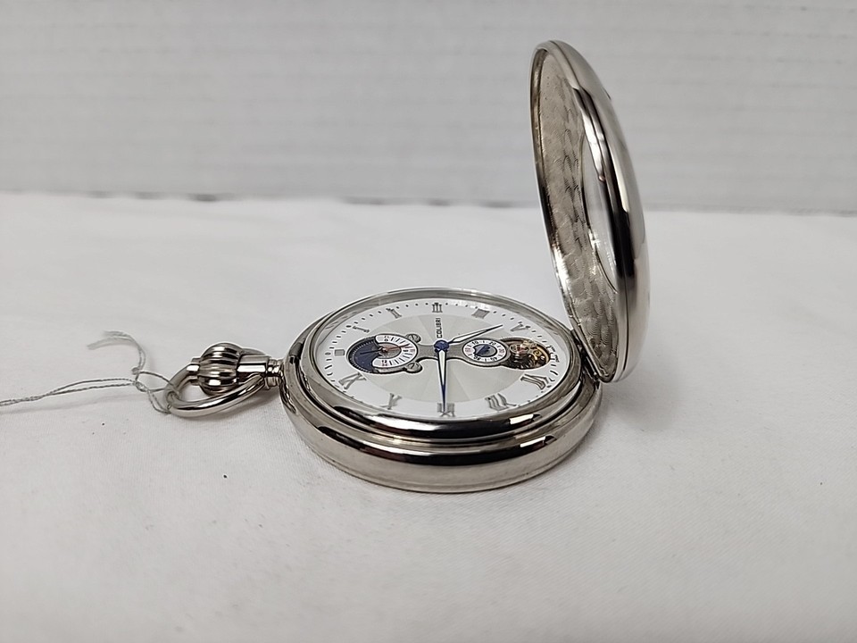 Vintage Colibri Men's Pocket Watch 17 Jewels China Movement Three Sub ...