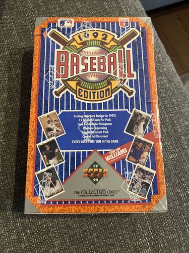 1992 Upper Deck Baseball Low Series Factory Sealed Box WILLIAMS AUTO ...