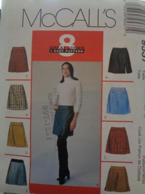 McCall's Sewing Pattern 9537 Misses' Skirts 4 6 8 | eBay