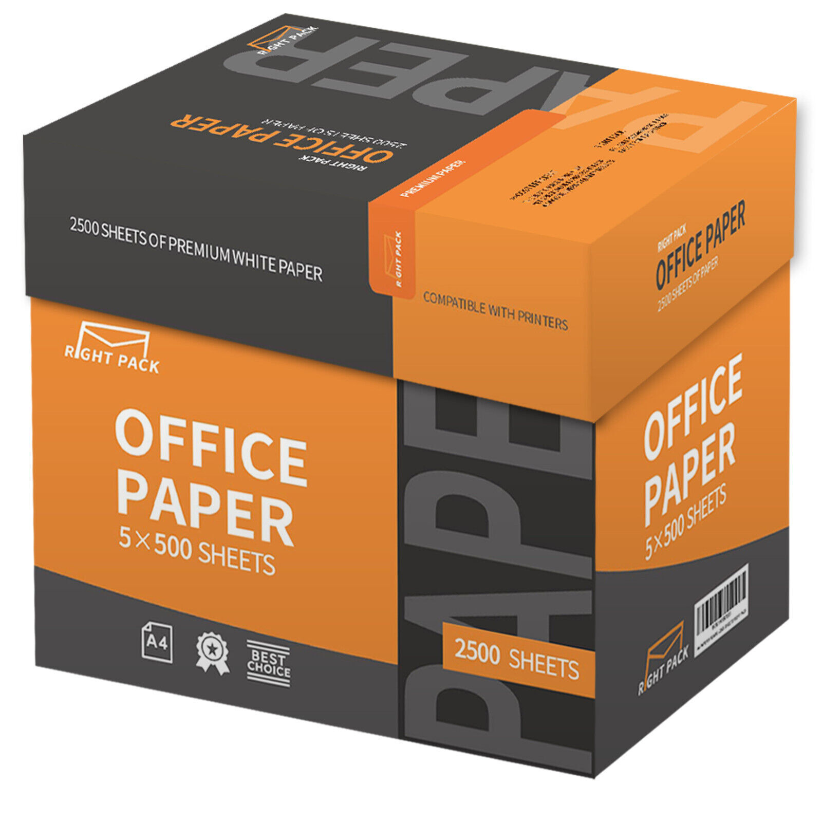 A4 Copier A4 White Printer Paper - Choose 1 To 5 Reams (500 Sheets Each ...