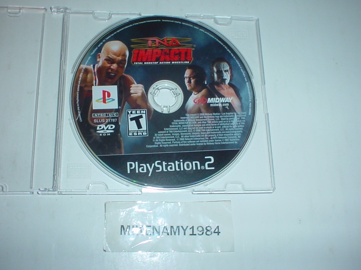 TNA IMPACT ! wrestling game disc in plain case - Sony Playstation 2 PS2 ...