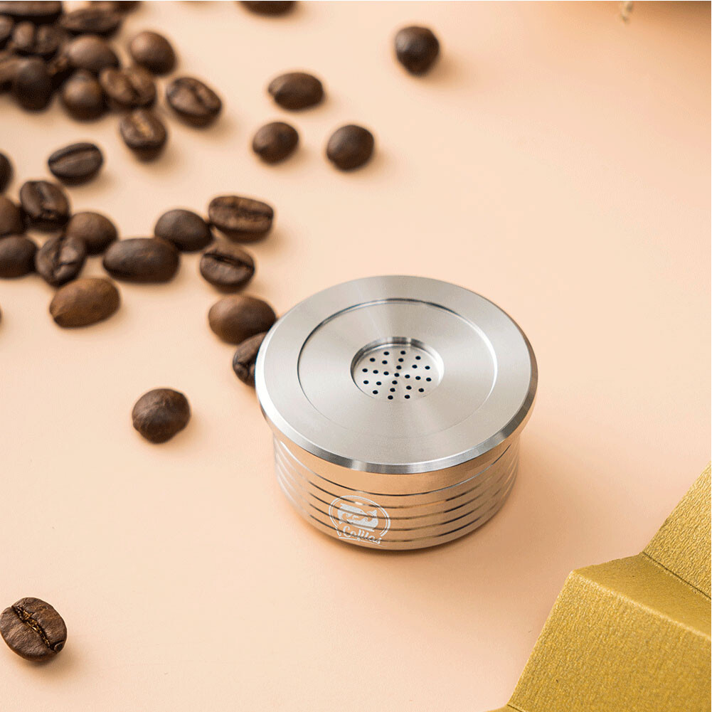 Reusable Coffee Capsule Stainless Filter Pod for DELTA Q Espresso Maker ...