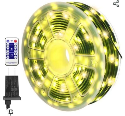 Anycosy Christmas String Lights Outdoor,500 LED 164 FT Waterproof ...