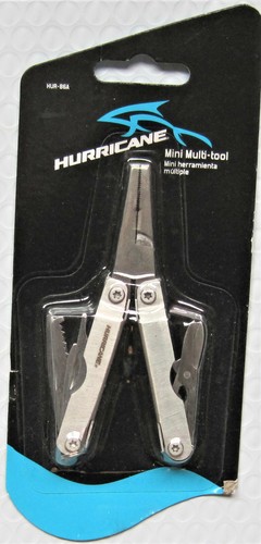 Two Hurricane Mini Multi Tool 86A Ten Functions Stainless Steel Compact ...
