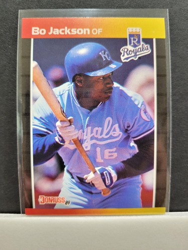 BO JACKSON DONRUSS 89 CARD WITH ERROR DOUBLE *DENOTES* (RARE) BO KNOWS ...
