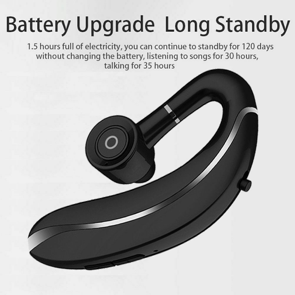 Wireless Bluetooth Headset Earphone Single Earpiece with Mic for Cell ...