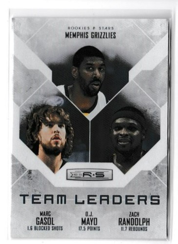 2010-11 Rookies and Stars Team Leaders Basketball #14 Gasol/Mayo ...