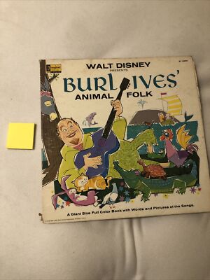 Walt Disney Presents - Burl Ives’ Animal Folk W/Book! - 1963 Disneyland ...