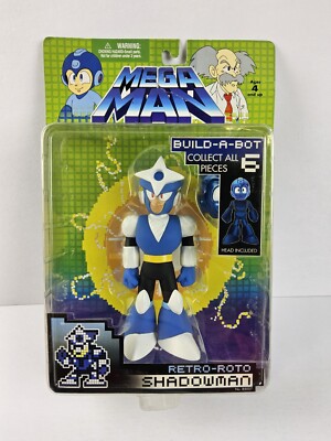 Mega Man Retro Roto Shadowman Build A Bot Series Action Figure Jazwares ...