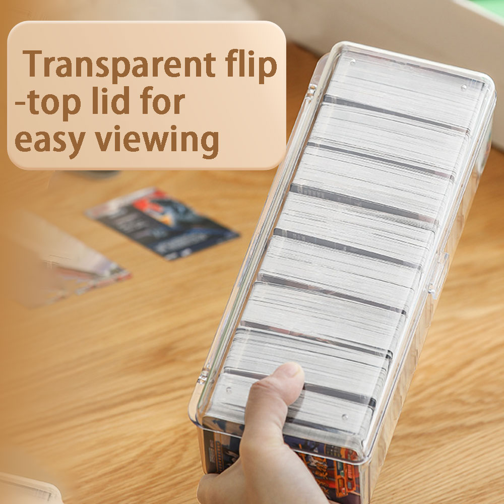 Transparent Acrylic Trading Card Storage Box Organizer, Card Collector ...