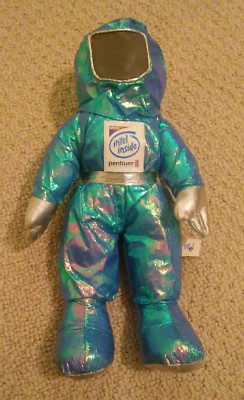 New With Tags Intel Inside Pentium II Multi Color Astronaut Stuffed Toy ...