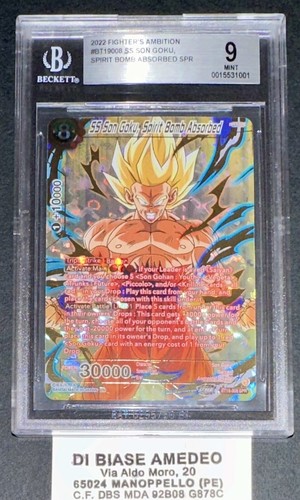 BGS 9 Ss Son Goku, Spirit Bomb Absorbed Spr BT19-008 Eng 2022 Fighter’S Ambit | eBay