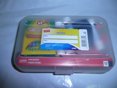 NEW STAPLES School Office Pencil Box | eBay