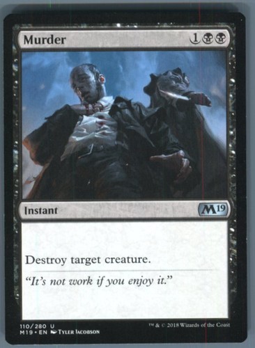 Magic the Gathering MTG Core Set 2019 Murder #110 | eBay