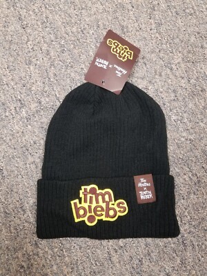 Justin Bieber with Tim Hortons Tim Biebs Beanie Winter Hat Black | eBay