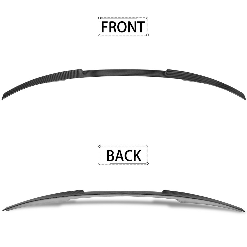 For 2014-20 BMW 4-Series F32 428i 435i Rear Spoiler M4 Gloss Carbon ...