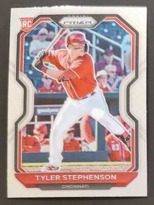 2021 Prizm #133 Tyler Stephenson RC REDS Rookie Tier II baseball card ...