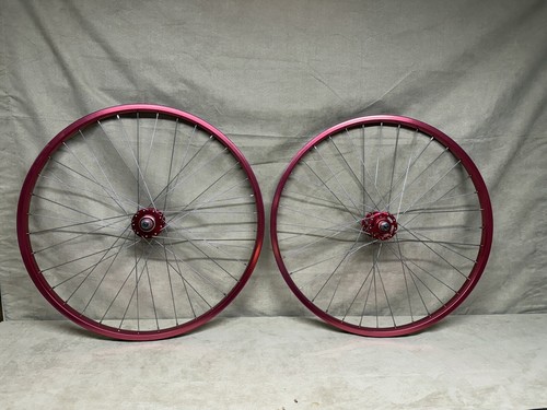 RACE INC. 26" x 1.75" Sealed Bearing Wheelset BMX RED | eBay