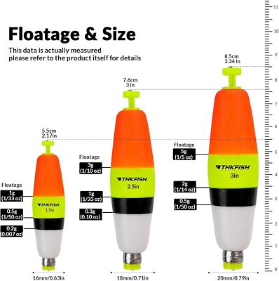 Fishing Bobbers Weighted Foam Snap on Float Weighted Bobbers Fishing ...