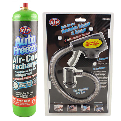 Car Air Con Conditioning Top up Aircon Recharge Refill Regas DIY R-134a ...