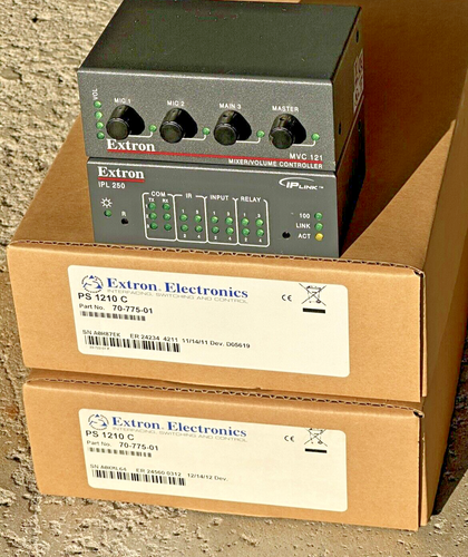 Extron MVC 121 Mixer & Extron IPL 250 & 2- PS 1210 C 7077501 Adapter ...