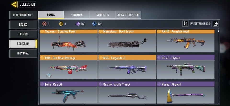 Cod Mobile Weapon and character skins, the account was created in 2020 ...