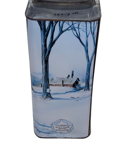 Vintage State of Vermont Maple Syrup Tin One Gallon Container | eBay
