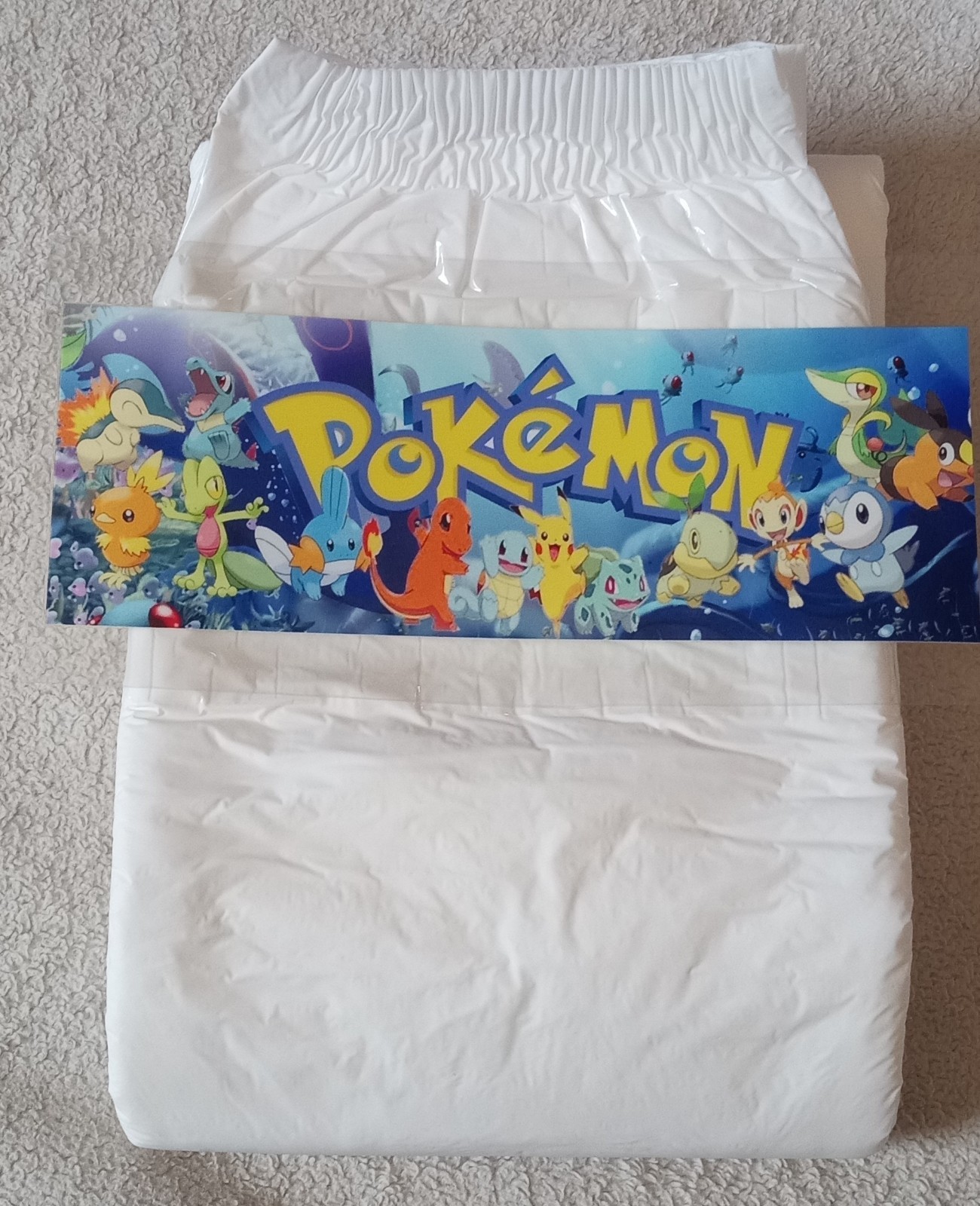 Mega adult disposable ABDL diaper- Pokemon-READ DESCRIPTION FULLY | eBay