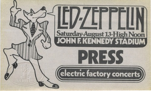 LED ZEPPELIN 1977 Tour Backstage Pass JFK Stadium | eBay