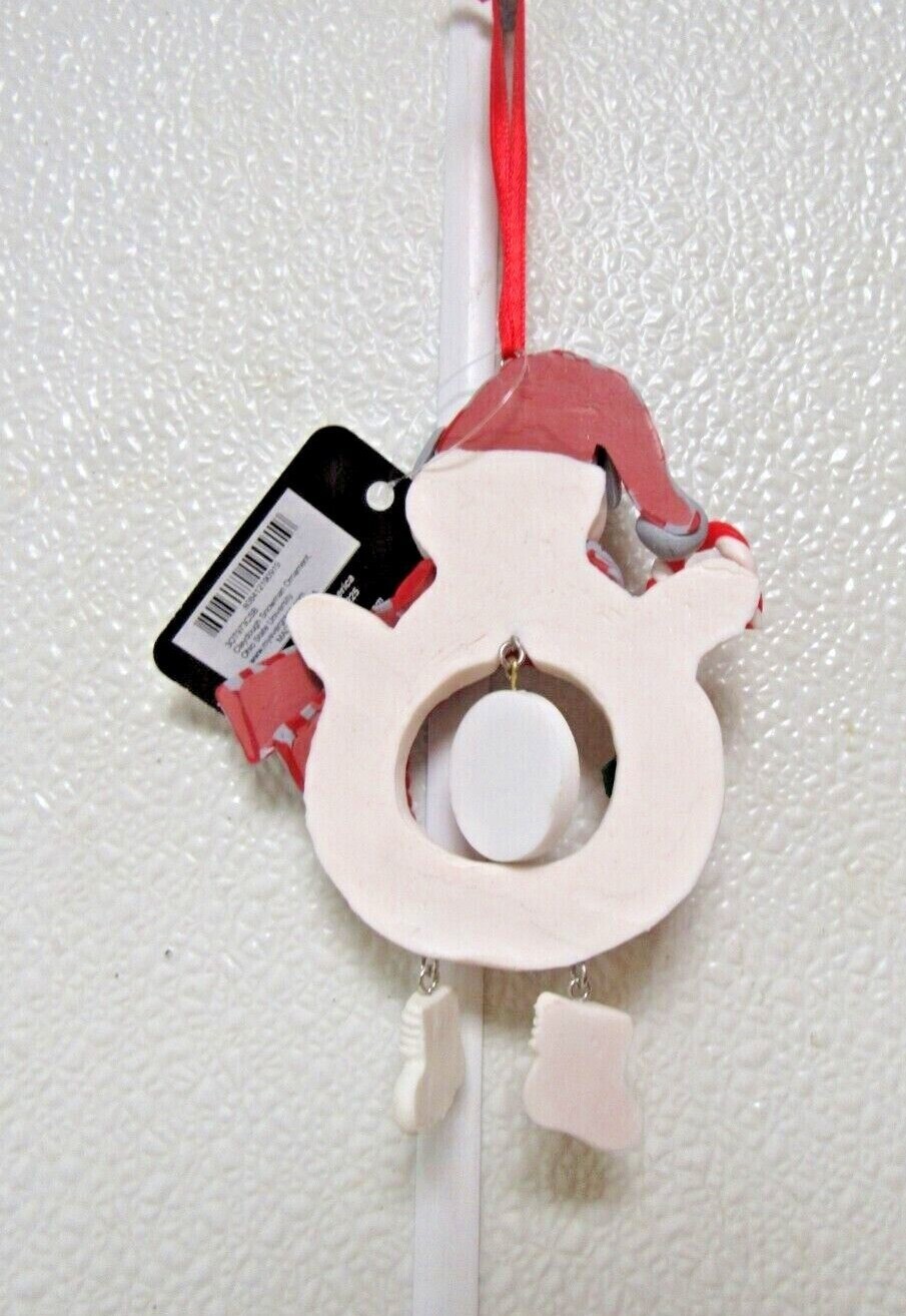 NCAA Ohio State Buckeyes Clay Dough Snowman Xmas Ornament by Team ...