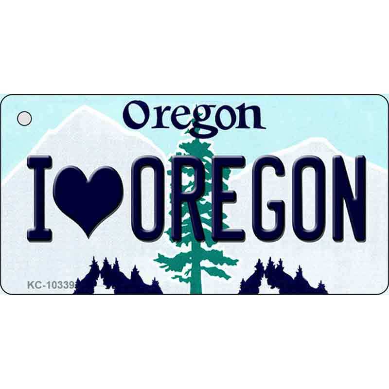 I Love Oregon Oregon State License Plate Tag Key Chain KC-10339 | eBay