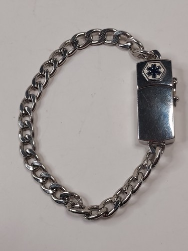 Mens Medical Emergency USB Bracelet Thumb Drive Stores Medical Records ...