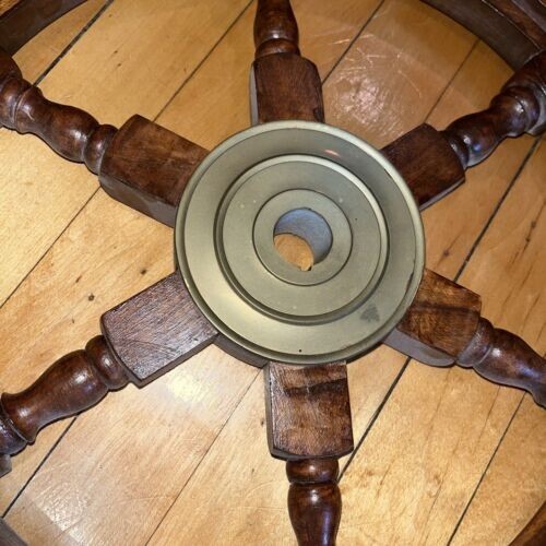 24" Maritime Boat Ships Captains Nautical Beach Ship Wheel Wooden ...