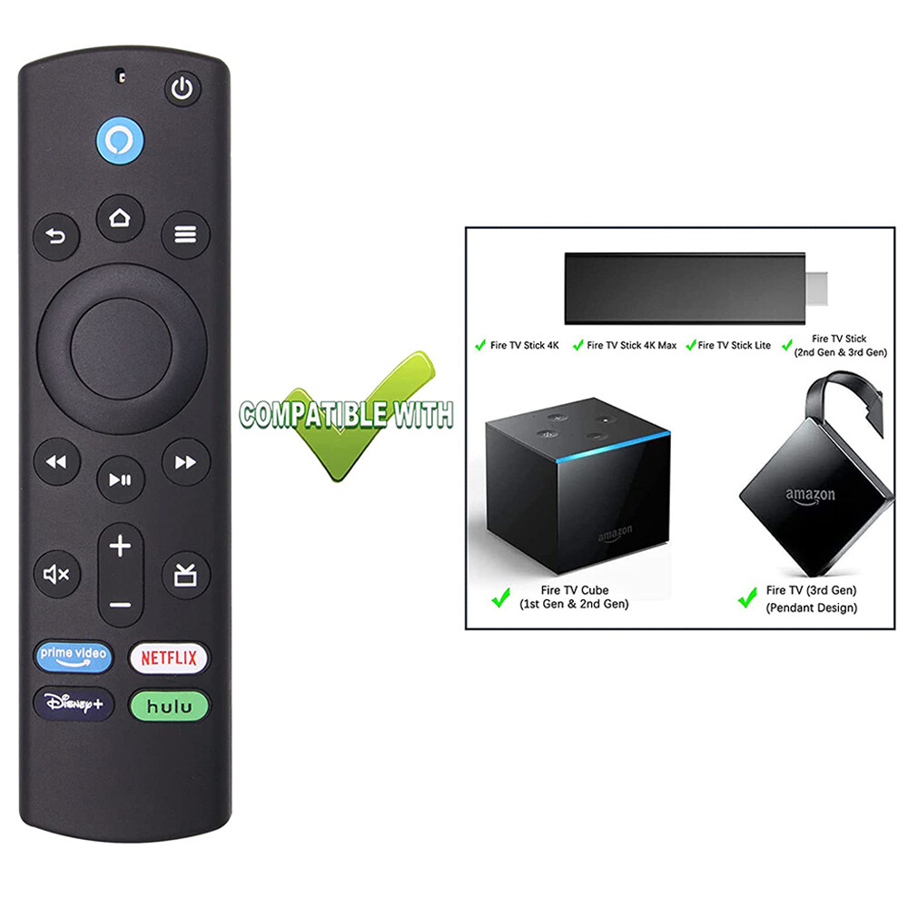 Voice Replace Remote Control For Amazon 3rd Gen Fire TV Stick 4K Lite ...