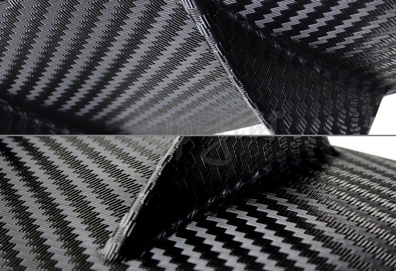 Universal Carbon Style Rear Lower Bumper Diffuser Fin Spoiler Lip Wing ...