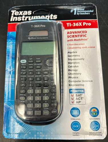 Texas Instruments TI-36X Pro Advanced Scientific 4-Line Screen ...