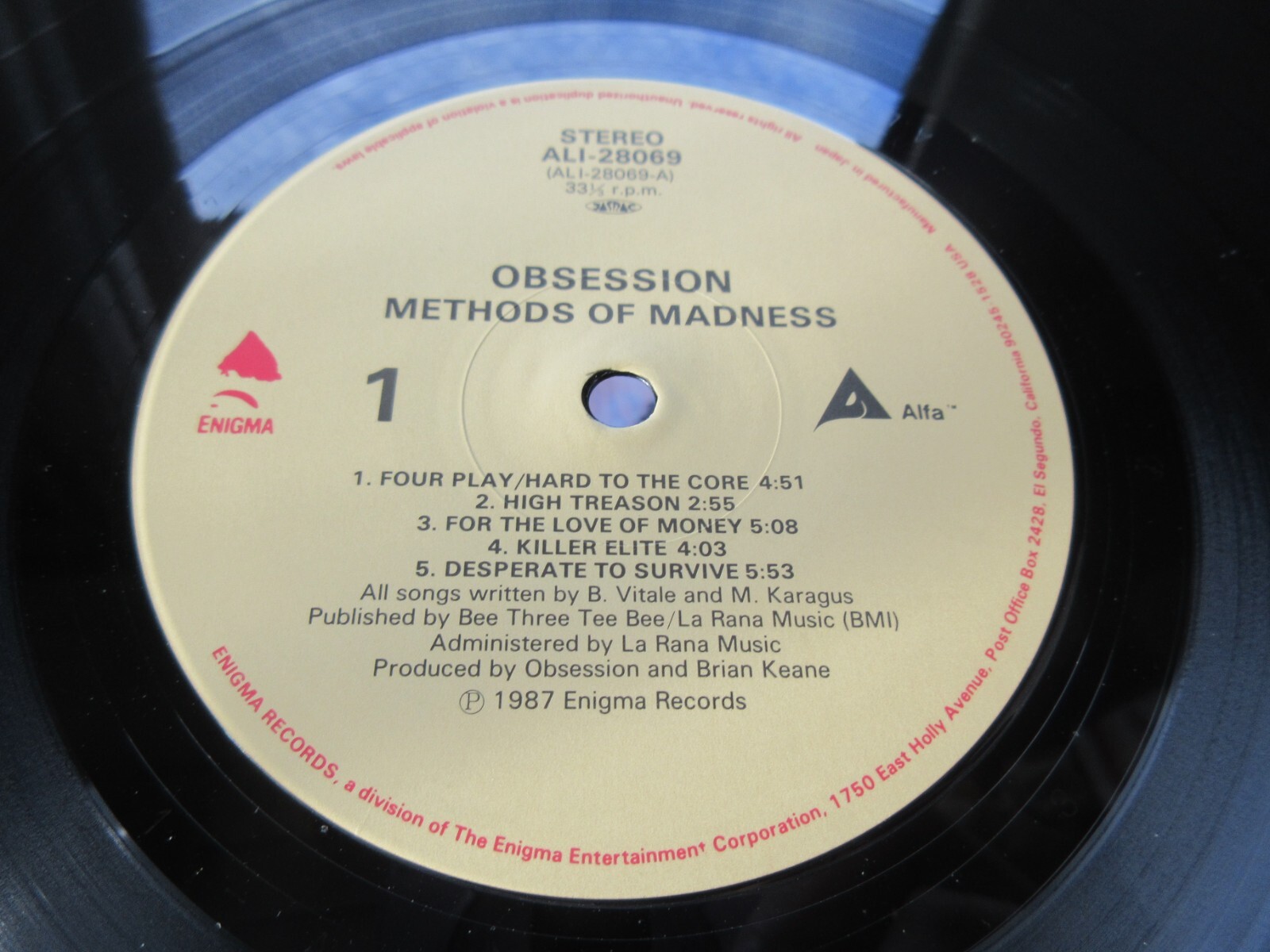 Obsession Methods of Madness Japan Vinyl LP OBI ALI-28069 Mike Veseera Loudness | eBay