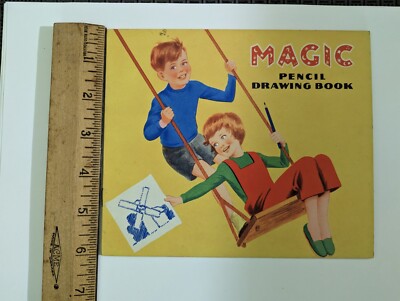 Vintage Drawing Sketch Book Magic Pencil Drawing Book Litho Bairns ...