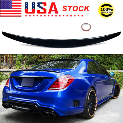 Gloss Black Rear Spoiler Wing For Benz W222 S Class S560 S63 AMG Sedan ...