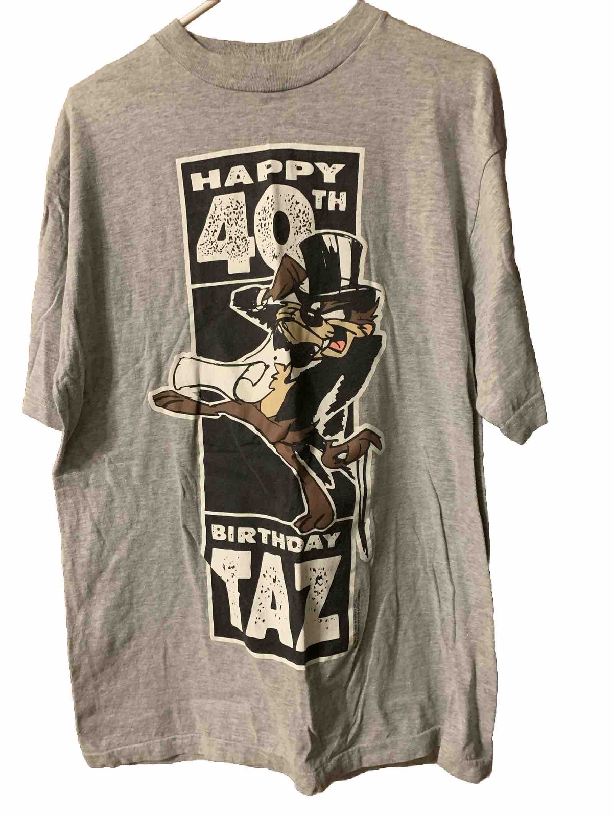 ‘Happy 40th Birthday Taz’ Shirt Looney Tunes Tazmania… - Gem