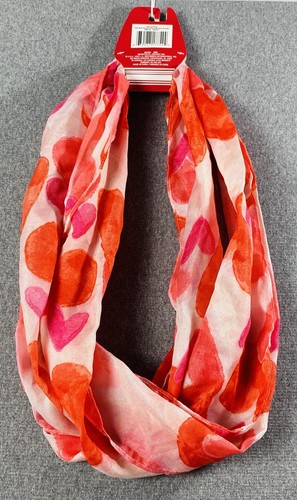 Infinity Heart Print Scarf 68”x10” NWT | eBay