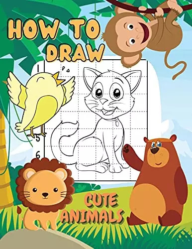 How to Draw Cute Animals: A Step-By-Step Drawing and Coloring Book for ...