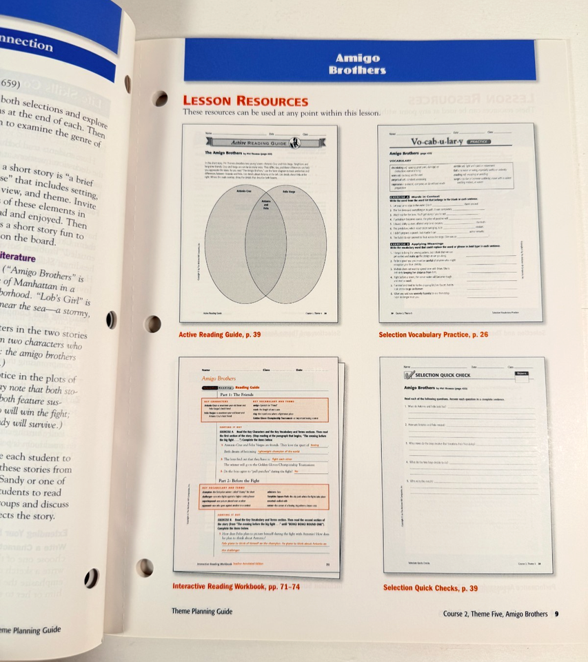 Glencoe Literature Course 2 2002 Teacher Edition Bundle 12 Items ...