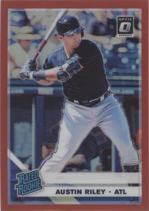 2019 Panini Donruss Optic - Rated Rookies Austin Riley #95 Red Prizm ...