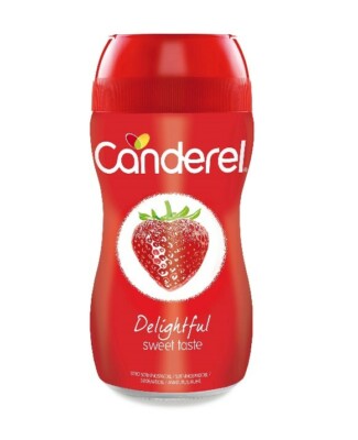 CANDEREL SWEETENER POWDER IN A GLASS JAR 90 G. Sugar Free Suitable For ...