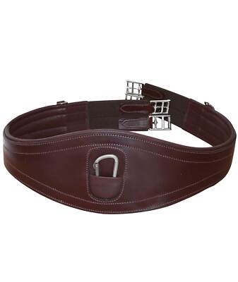 Sottopancia inglese a caramella in cuoio italiano con fibbie inox ed ...