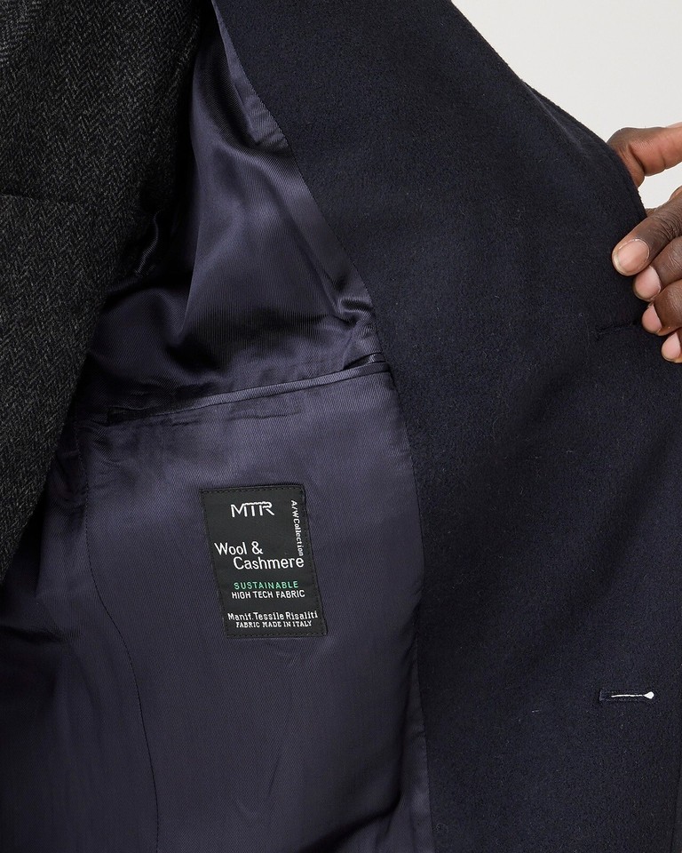 $548 J.Crew Men’s Overcoat Italian Fabric Wool-Cashmere Navy 38S | eBay