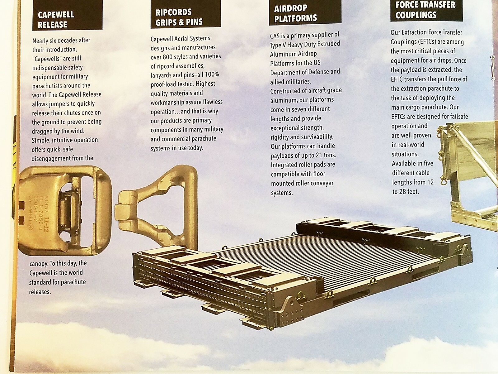 Capewell Aerial Systems Product Catalog Booklet 14 Pages Military | eBay