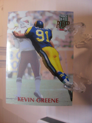 1992 Pro Set Power Football #91 - Kevin Greene - Los Angeles Rams 92 ...