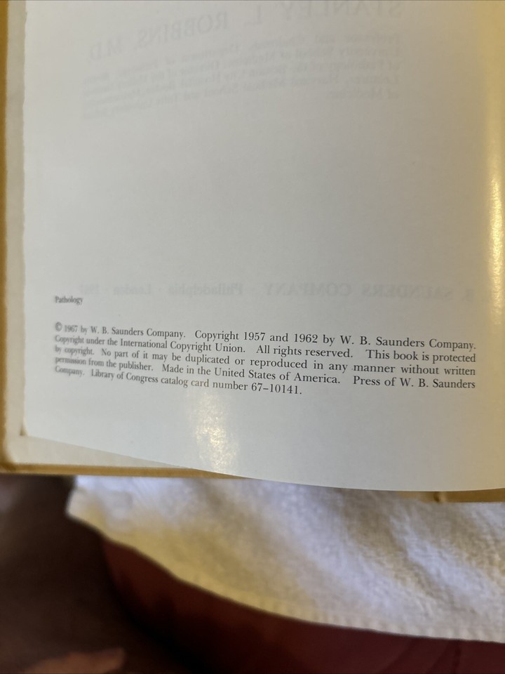Robbin’s Pathology - Two Volumes 1967 | eBay